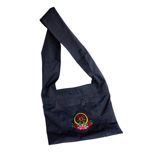 Buddhist Monk Shoulder Bag: Dharma Wheel - Pure Land Farms