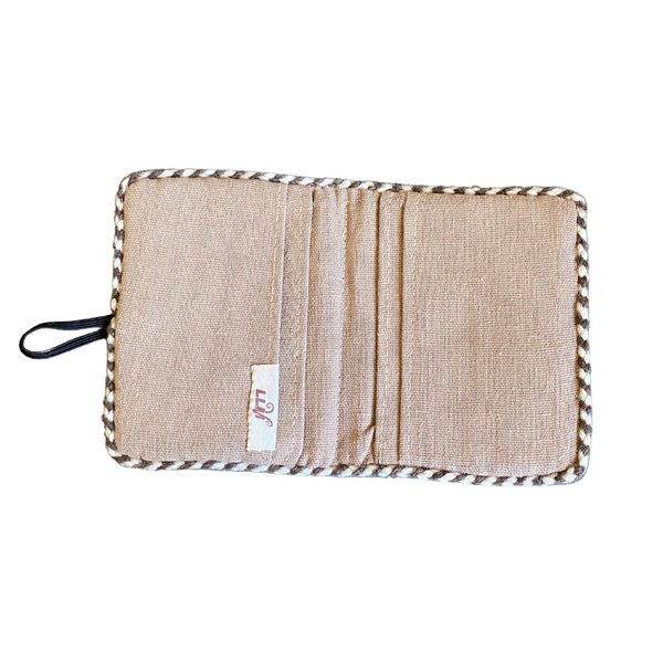 Laklema B&W Handwoven Wool Wallet - Pure Land Farms